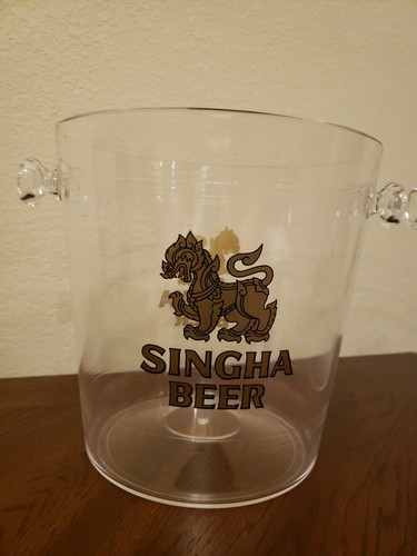 Singha Beer Ice Bucket Keg Bar Party Wine Cooler Man Cave She Shed ...