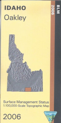 BLM USGS 1:100,000 edition topographic map Oakly Idaho | eBay