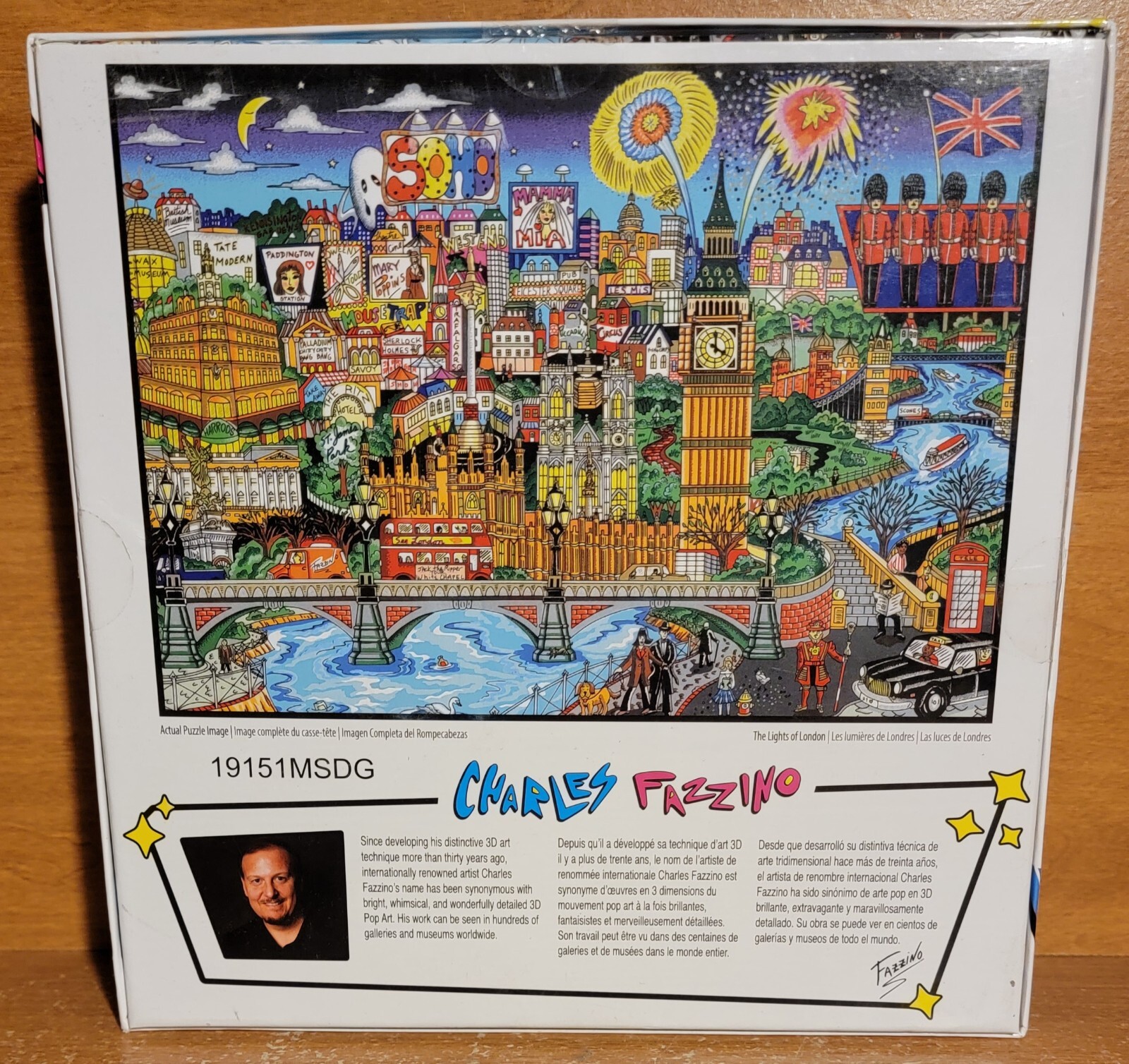 Charles Fazzino The Lights of London 1000 PC Jigsaw Puzzle Master 3d ...