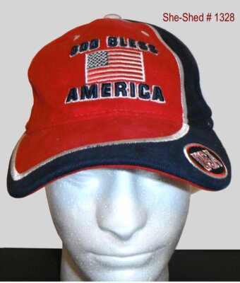 God Bless America USA Red, White, Blue Embroidered Baseball Cap, Hat | eBay