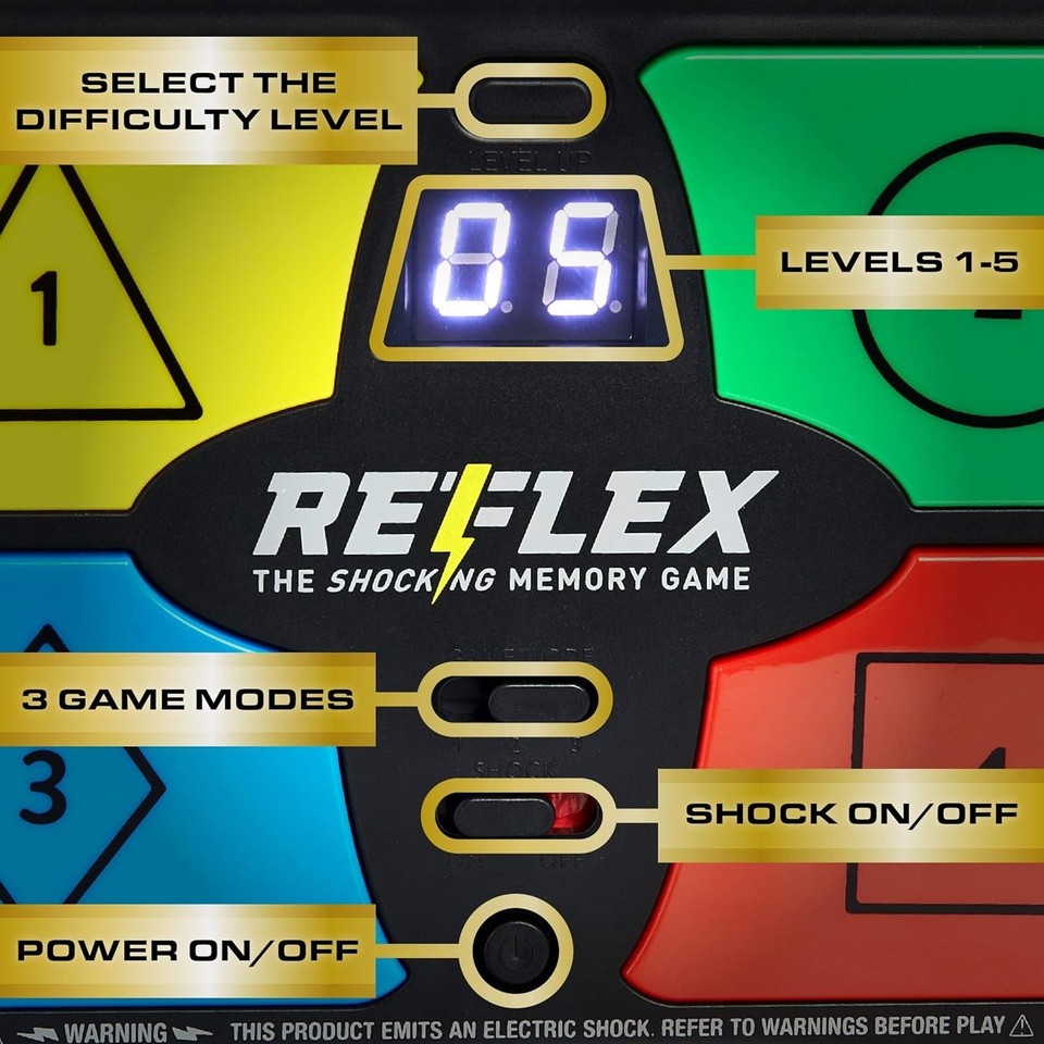 Reflex Shocking Memory Game - Thrilling Electronic Challenge for Teens ...