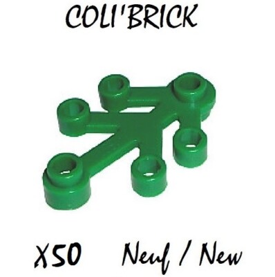 lego 2423 - 50x Feuille Branche Plant leaves vegetation 4x3 - Vert ...