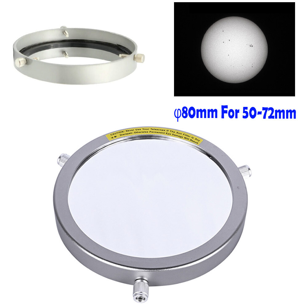 50-72mm Telescope Solar Filter Baader Film Astro Solar Objective Lens ...