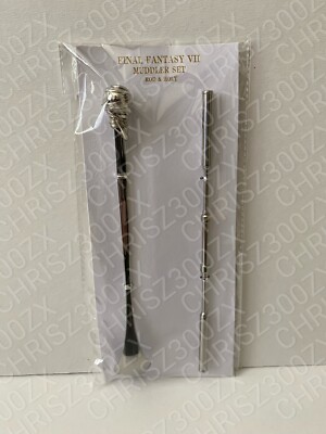 FINAL FANTASY VII MUDDLER SET ROD & HOLY Aerith Materia Bar Spoon ...