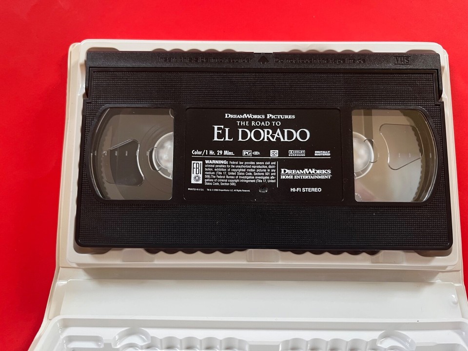 The Road to El Dorado (VHS, 2000, Clam Shell) children's animation ...