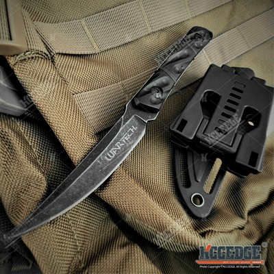 7.5" Full Tang Tactical Knife Fixed Blade Knife Molle Compatible Kydex ...