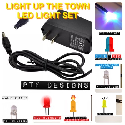 LIGHT UP THE TOWN! Complete 20 LED Set w/ Transformer, Lighting For ...