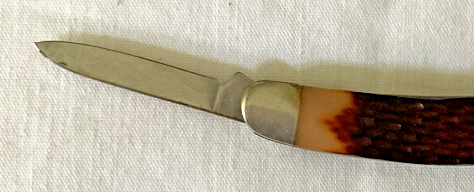 Kabar 1047 Pocket Knife 2 Blades Made in USA Rust on Both Blades See ...