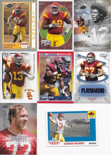 USC TROJANS 25 CARD LOT JUNIOR SEAU ROOKIE MARK SANCHEZ REGGIE BUSH ...