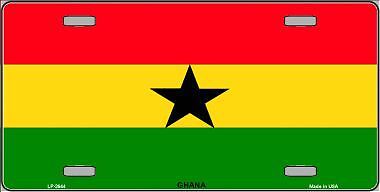Ghana Flag Metal Novelty License Plate Tag LP3944 | eBay