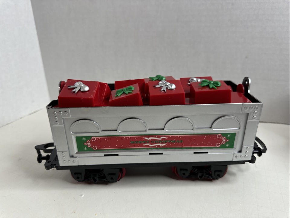 North Pole Junction G GAUGE Christmas Train Open Box Car With Animated ...