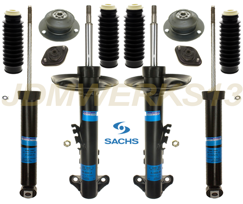 SACHS 4 STRUTS SHOCKS STRUT MOUNTS & BOOTS KIT for BMW E36 325i 325is ...