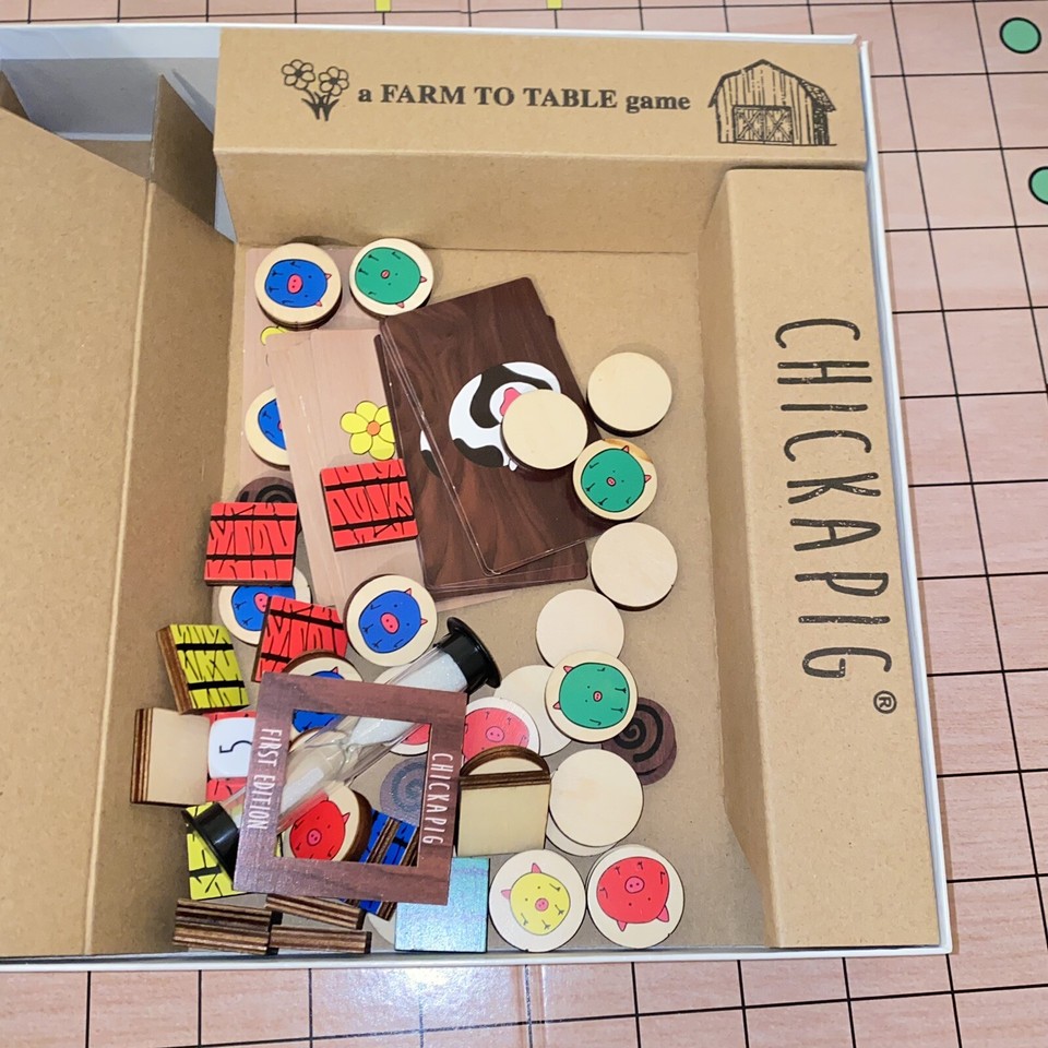 Buffalo Games Chickapig A Farm To Table Game Ages 8+ Family Board Game ...