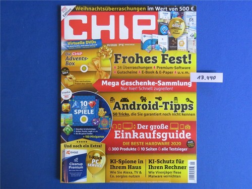 CHIP Plus Edition 1 / 2020 - mit virtuellen DVD - NEU | eBay.de