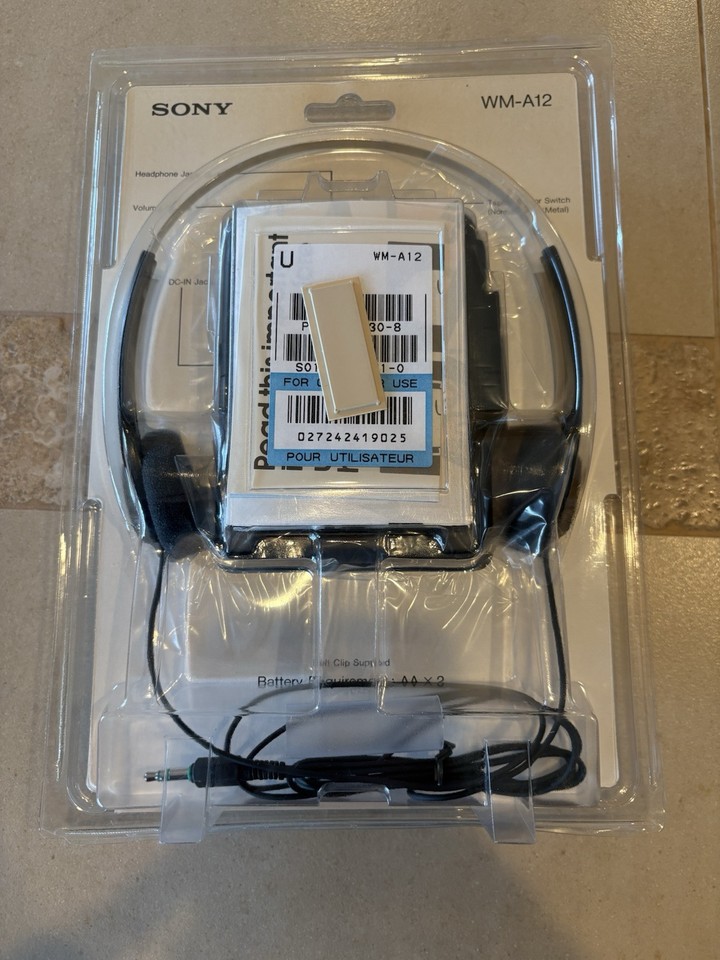 Sony Walkman WM-A12 Brand New Sealed Package Walkman stereo cassette ...