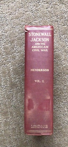 Stonewall Jackson & The American Civil War Vol I Hardcover Henderson | eBay