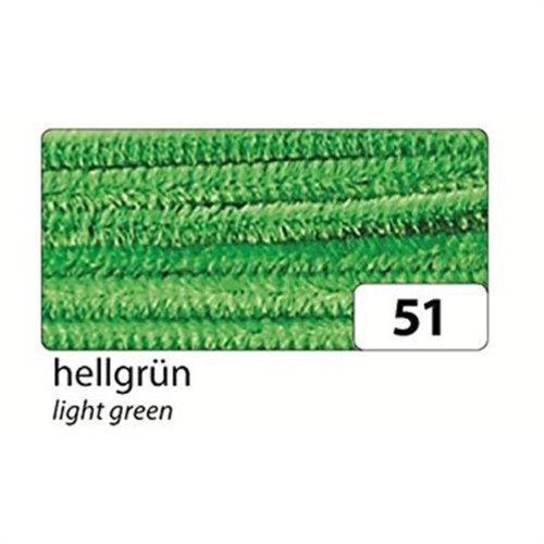 Max Bringmann - Folia 77851 - Chenilledraht, 10 Stück Hellgrün, 50cm x ...