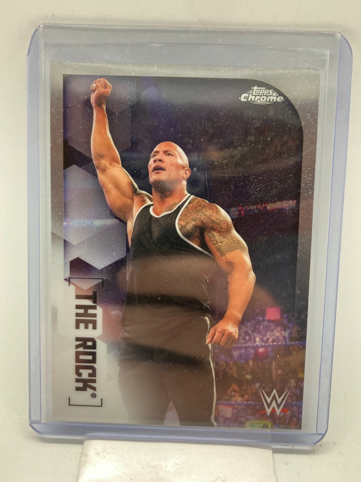 2020 Topps Chrome WWE Wrestling The Rock Base Card #64 WWF | eBay