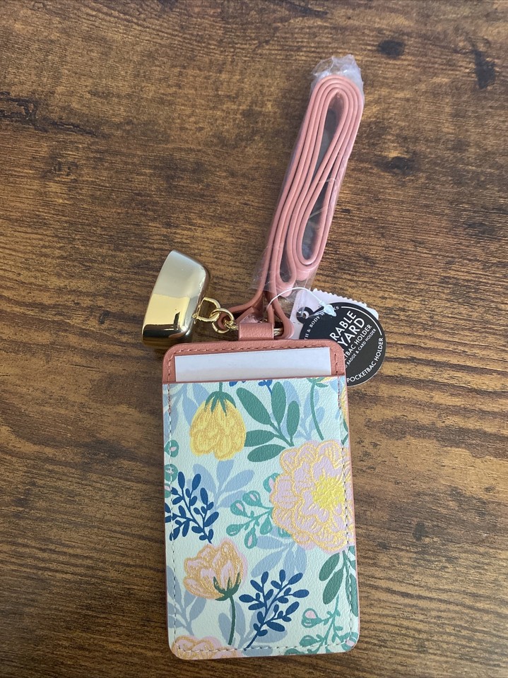 Bath & Body Works Wearable Lanyard w/ ID Badge & Card Holder Pocket ...