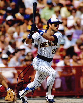 RICK MANNING MILWAUKEE BREWERS ACTION SIGNED 8x10 | eBay