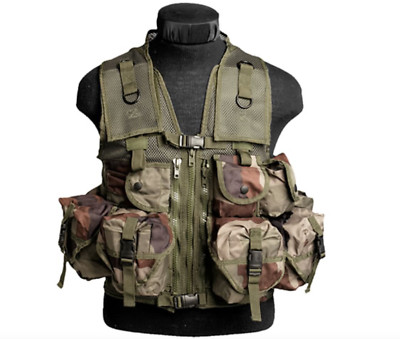 Military Army Combat Tactical Vest Modular System 9 Pockets CCE Camo ...