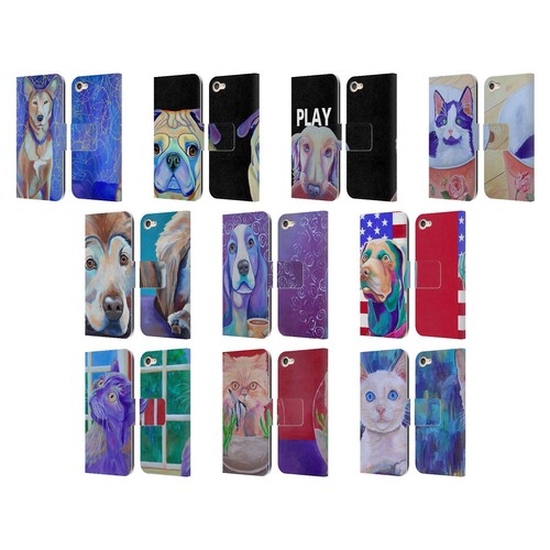 JODY WRIGHT DOG AND CAT COLLECTION LEATHER BOOK CASE FOR APPLE iPOD ...