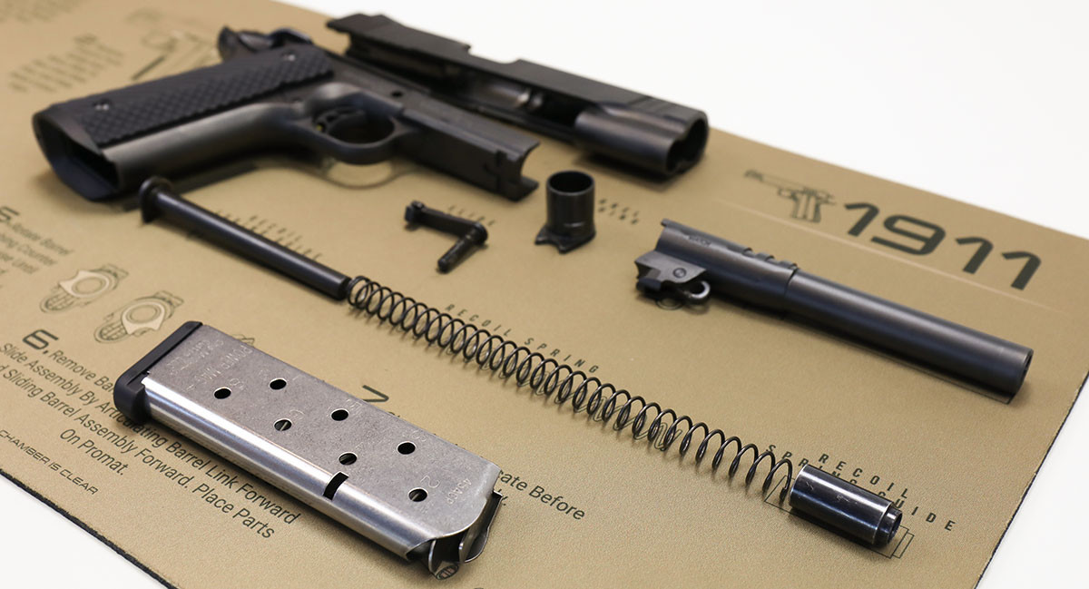 For colt 1911 Instructional Jumbo 12" X 27" Gun Cleaning Mat Cerus Gear ...