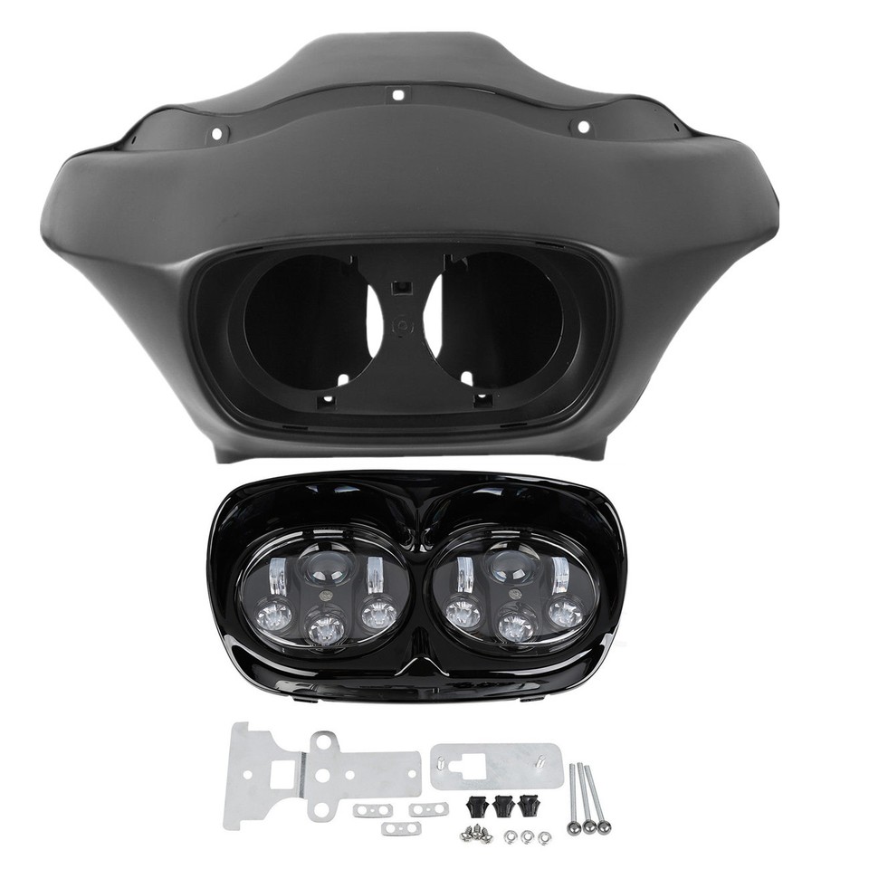 Inner Outer Fairing Dual Headlight Fit For Harley Road Glide FLTR 1998 ...