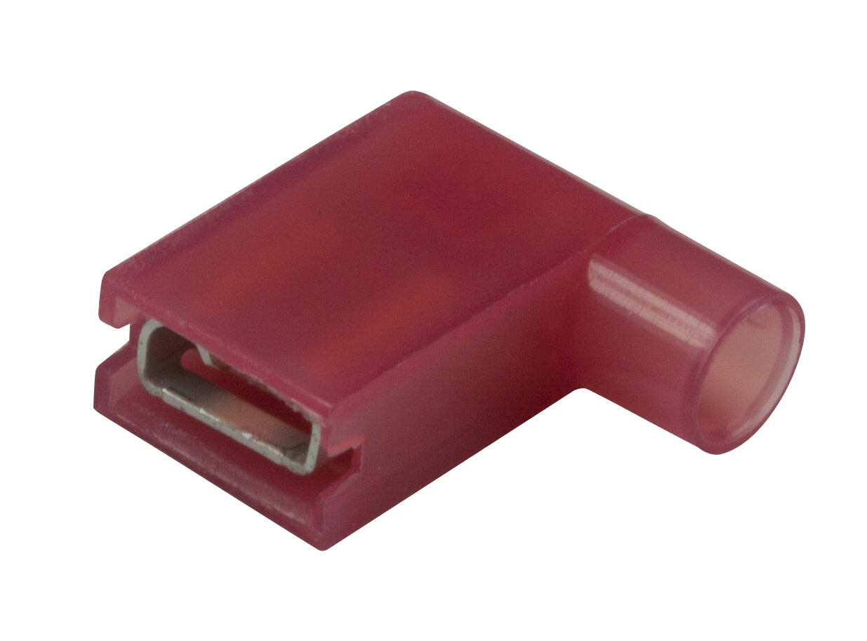 Fully Insulated 90 Degree Flag Connector Terminals Crimp Electrical ...