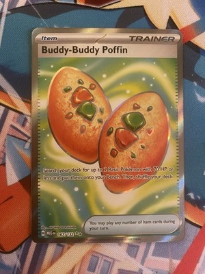 Buddy Buddy Poffin 167/132 Mega Evolution Secret Rare Pokemon Card NM ...