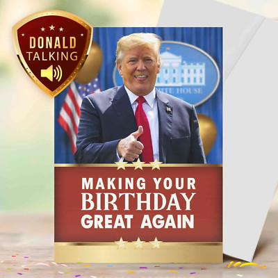 Funny Talking Trump - Talking Card, Birthday Card [#3] | eBay