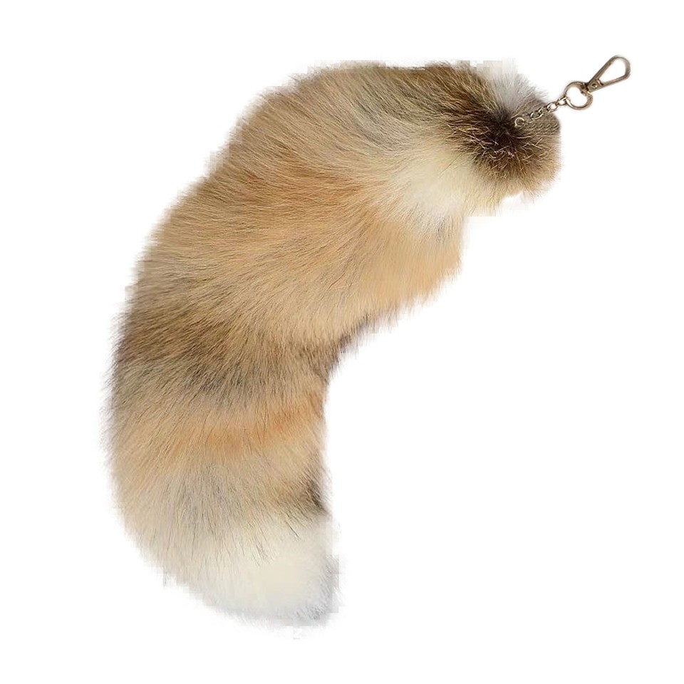 Therian Tail Plush Keychain Long Pendant Cosplay Tail Animal Car ...