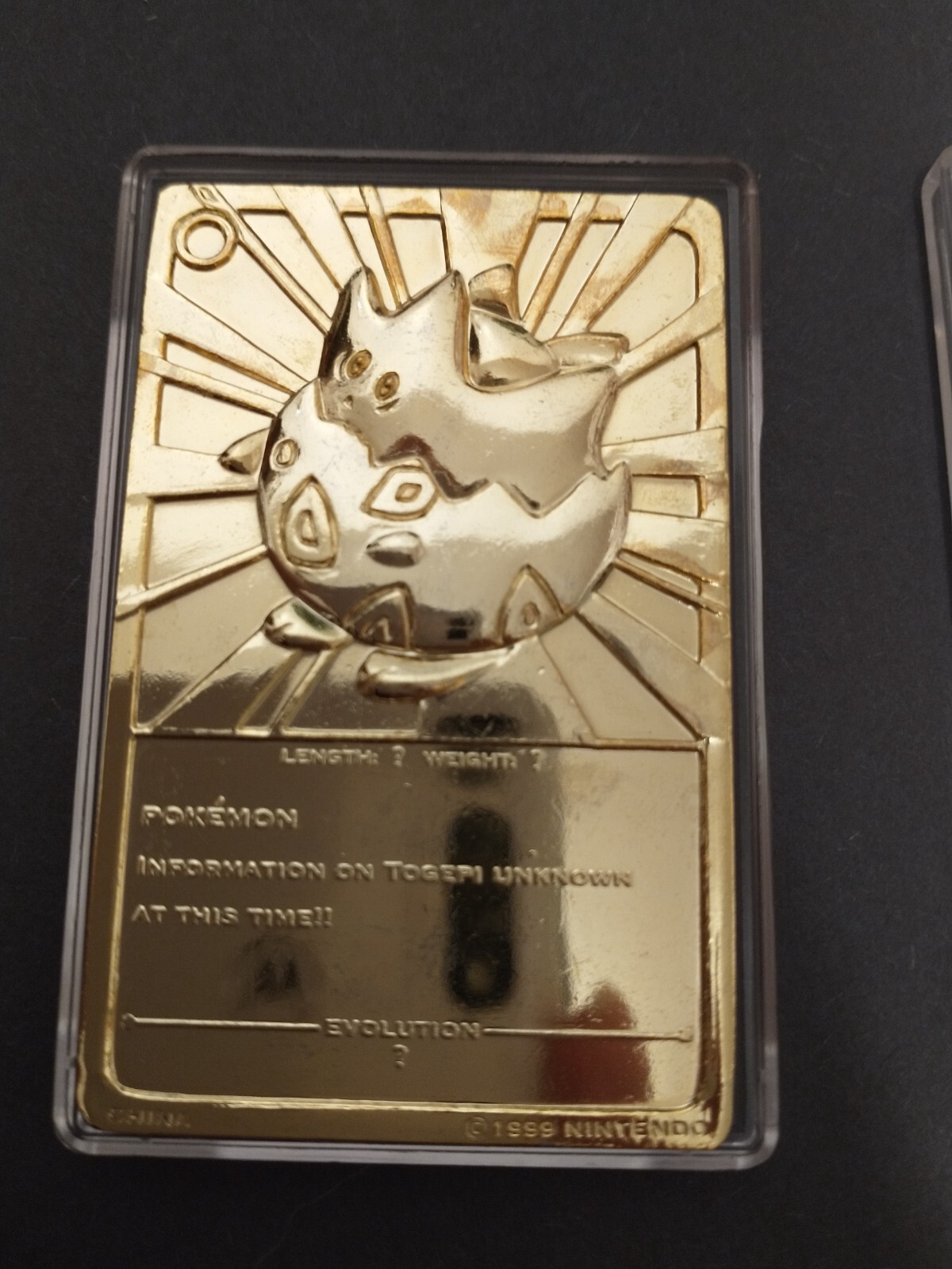 Pokemon Special Edition 23 karat Gold-Plated Trading Card- Togepi | eBay