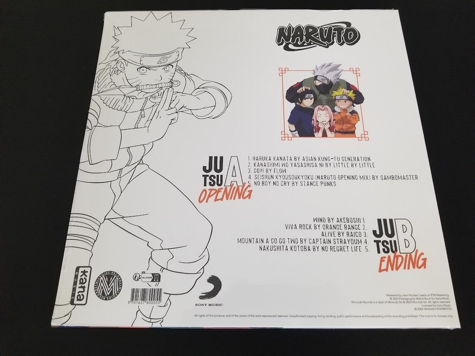 NARUTO Best Collection Vinyl LP Anime Soundtrack OST NEW 3701627800055 ...