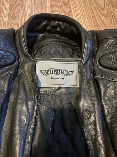 unik premium leather padded jacket | eBay