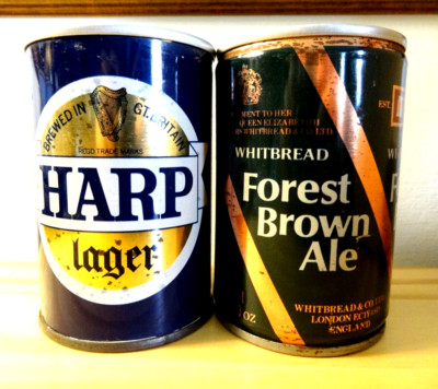 Harp and Whitbread Beer Cans - both from London and 9 2/3 ounces. | eBay