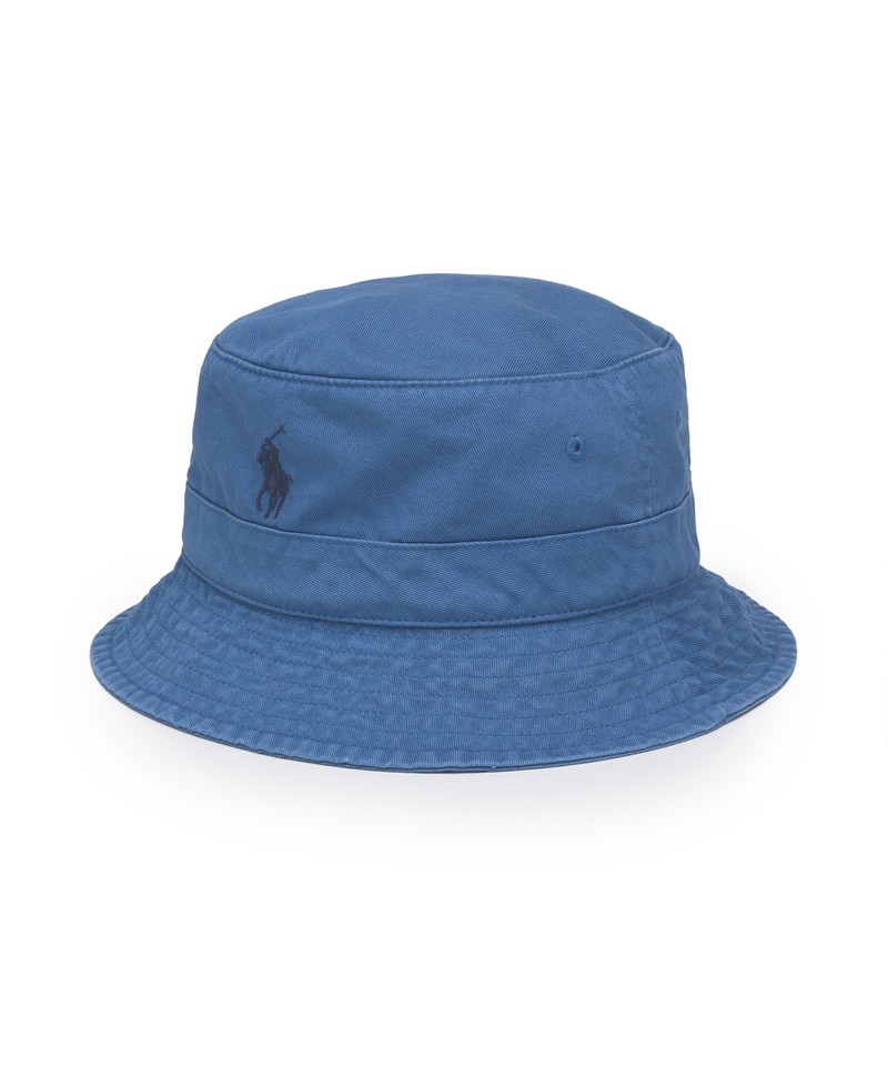 Genuine Polo Ralph Lauren Cotton Chino Bucket Hat - Blue | eBay