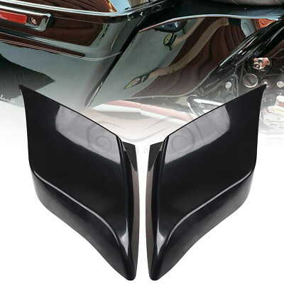 Unpainted Black Stretched Extended Side Covers For Harley Electra ...