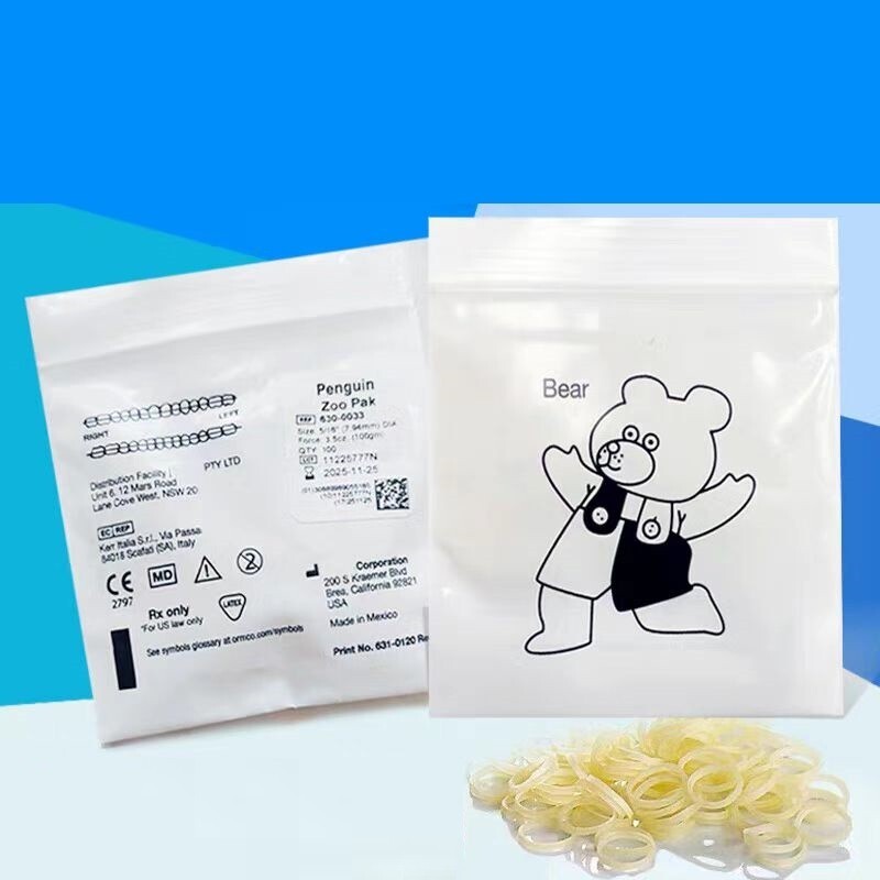 10 Packs ORMCO Zoo Park Dental Ortho Elastic Rubber Bands 4.5OZ ...