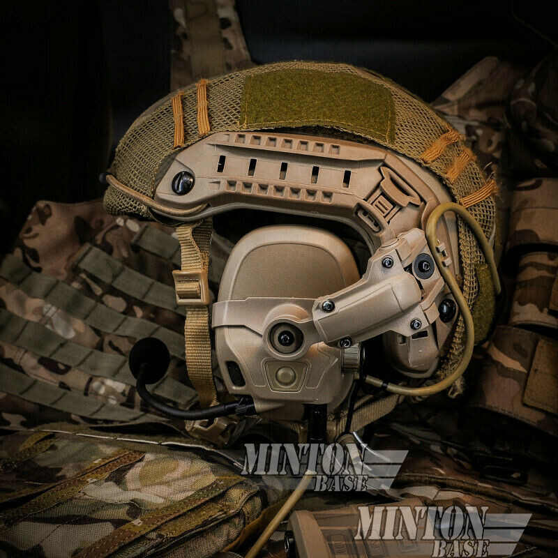 FCS AMP Tactical Noise Reduction Communication Headset & V20 V60 PTT | eBay