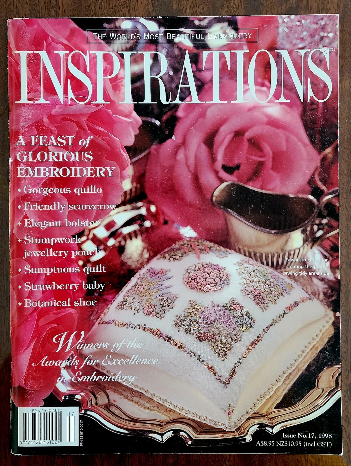 INSPIRATIONS MAGAZINE ISSUE 17 EMBROIDERY PUBLISHED 1998 | eBay