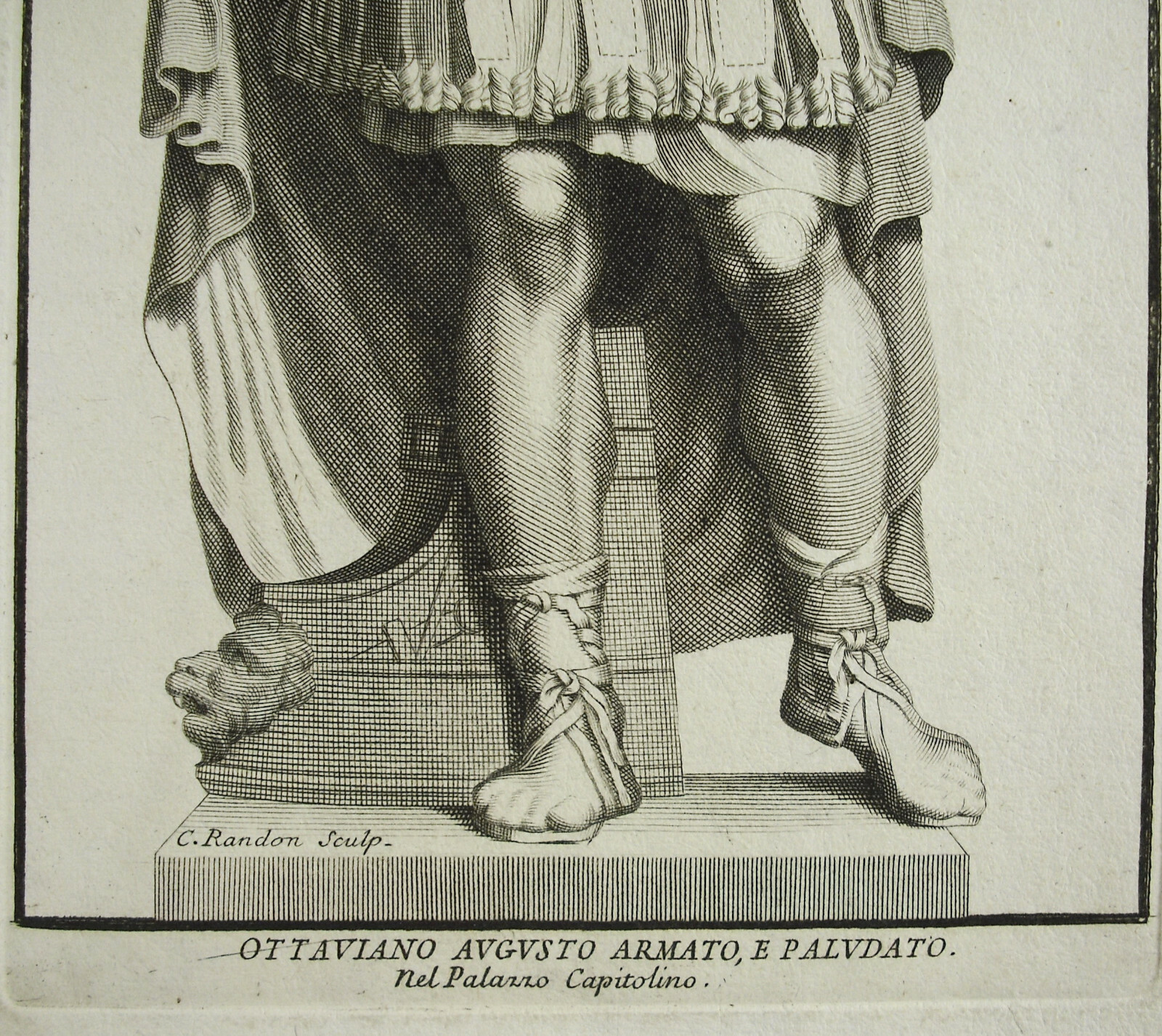 Original engraving c1700 Roman Emperor Octave Augustus sc Claudius ...