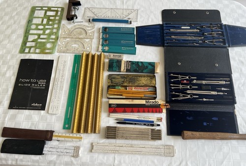 Vintage Assorted Lot of Drafting Tools Templates Post Precision Alvin ...