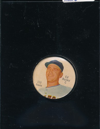 1962 Salada Junket Coin Ed Bailey - Cubs - ExMt - S5671 | eBay