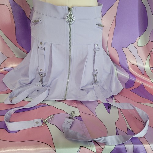 Killstar Lavender Mini Skirt Medium Pastel Goth Purple Womens Cosplay ...