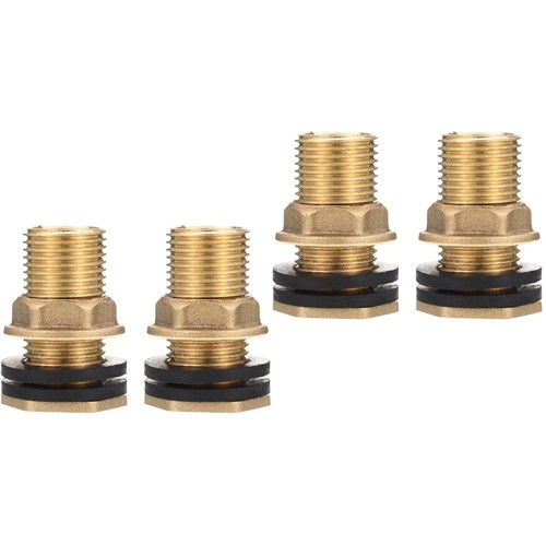 Set of 2 Tank Connector Water Pipe Interface Adapter Outlet Fitting | eBay