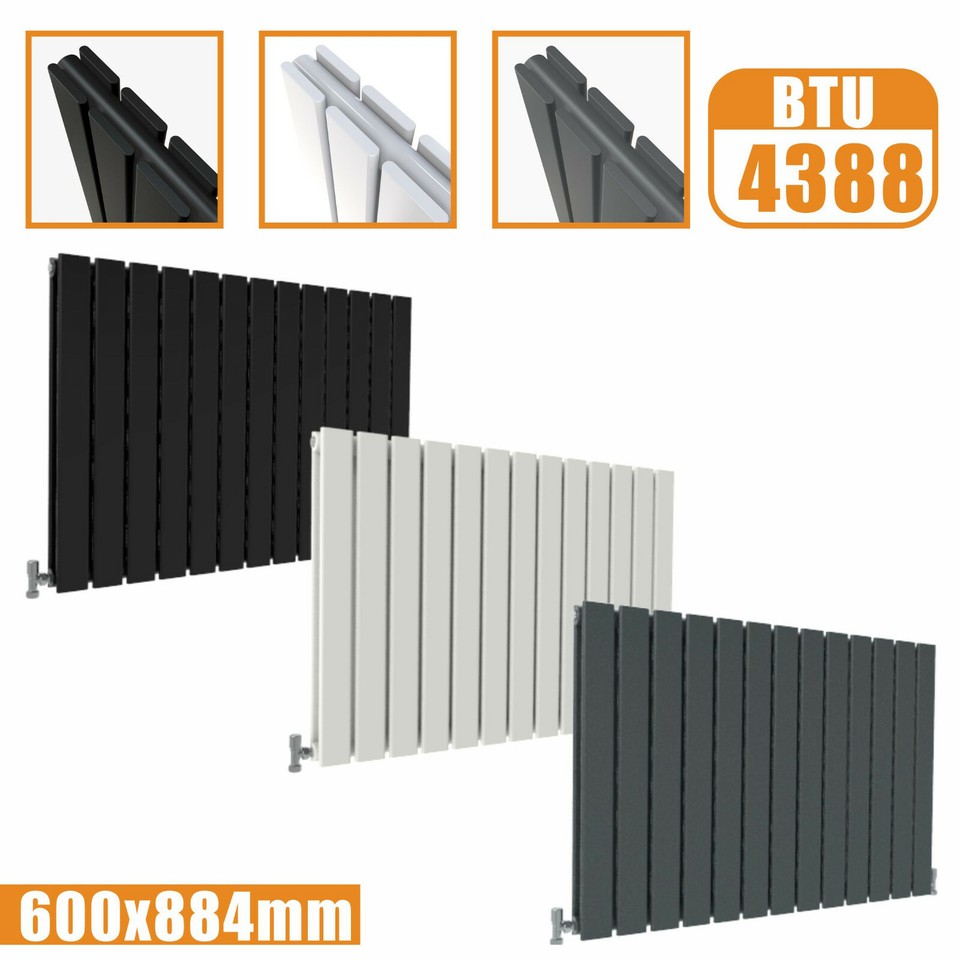 White Anthracite Flat Panel Horizontal Vertical Radiator Best Price ...