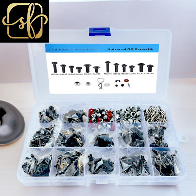 500Pcs RC Screw Kit Repair Tool M3 M4 Hex Screws Nut Shell Buckle ...