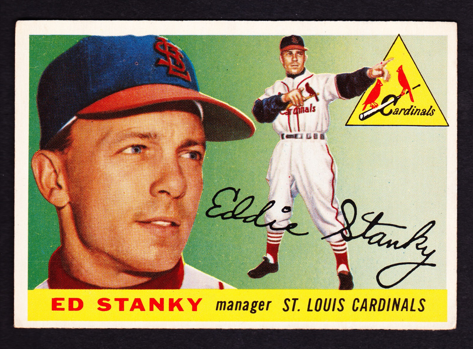 1955 TOPPS #191 EDDIE STANKY CARDINALS | eBay