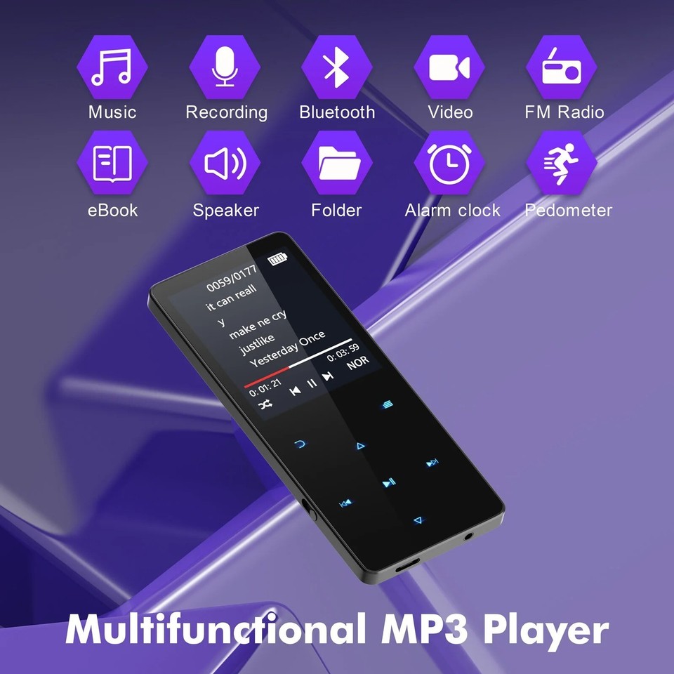 2025 NEW RUIZU MP3 Player with Bluetooth 5.3 Portable Music Player HiFi ...